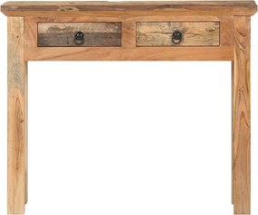 Konzolový stolek 90,5x30x75 cm masivní akácie recyklované dřevo 320381