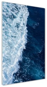 Wallmuralia Vertikální Foto obraz sklo tvrzené Mořské vlny 50x100