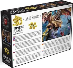 PRIME 3D Puzzle Dračí královna / 100 dílků / 3D efekt / 31 x 23 cm