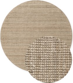 Hanse Home, Kusový koberec Jaipur 105975 Grey/Brown kruh, 200x200 (průměr) kruh, béžová, chodba / předsíň