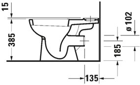 Duravit 21110900002 - WC kombi D-CODE keramika/lesklá bílá