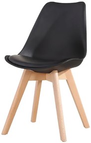 Jídelní židle SCANDI černá - skandinávský styl