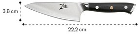 Alpha-Royal Japanese Series, 4,5" nůž honesuki, damašková ocel