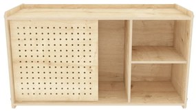 Nástěnná knihovna v dekoru dubu v přírodní barvě 65x30 cm Sima – Kalune Design