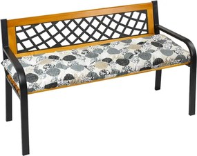 Bellatex Sedák na lavici prošívaný Koule Šedá,Bílá rozměr 40x150 cm
