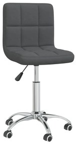 Otočné jídelní židle 4 ks tmavě šedé textil,  3087512
