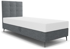 Jednolůžková postel 90 cm Infernus Comfort (tmavě šedá) (s roštem, s úl. prostorem). 1082354