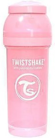 Twistshake Kojenecká láhev Anti-Colic 260 ml Pastelově růžová