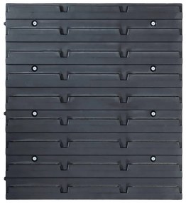 29dílný set skladovacích zásobníků nástěnné panely červenočerný