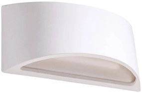 Nástěnné svítidlo Vixen, 1x bílé keramické stínidlo