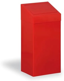 Kovona Kovový odpadkový koš na tříděný odpad, 45 l, červený