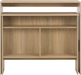 Barový stůl se 2 stolními deskami dub 130 x 40 x 120 cm 280219