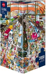 HEYE Puzzle Vlakové nádraží / 2000 dílků / 97 × 69 cm