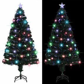 Předem osvětlený vánoční stromek se stojanem a LED 150 cm optické vlákno 284301