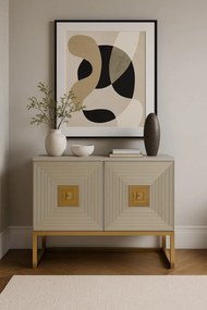 Komoda Stilig ST363 100 cm šampaňská/zlatá