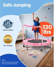 91,4 cm trampolína pro děti Skládací mini trampolína pro batolata vnitřní venkovní