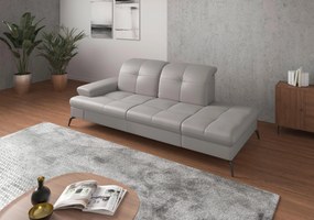 XXXLutz LENOŠKA, textil, kůže, světle šedá Sit & More - Online Only sedačky - 00014401177F