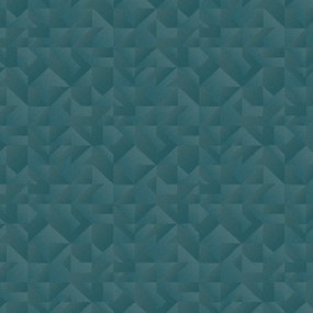 Luxusní modro-zelená geometrická vliesová tapeta na zeď, Z54536, Fuksas, Zambaiti Parati