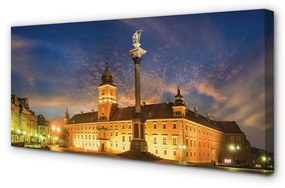 Obrazy na plátně Warsaw Old Town sunset 120x60 cm