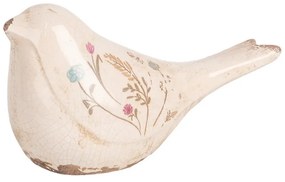 Keramická dekorace ptáček s kvítky Floral Cartoon M - 22*9*12 cm
