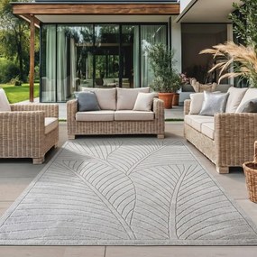 Vnitřní a venkovní koberec ve stříbrné barvě 240x340 cm Nova 1203 – Ayyildiz Carpets
