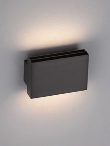 Minimalistické nastěnné svítidlo Oti Hliník