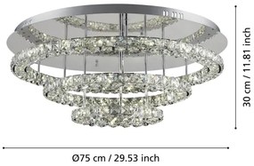 Eglo 39002 - LED Stropní svítidlo TONERIA LED/61W/230V