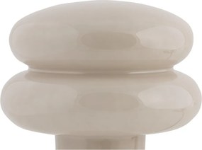 Béžová skleněná stolní lampa (výška 24 cm) Incesante – Leitmotiv