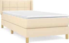 Box spring postel s matrací krémová 80 x 200 cm textil 3130230