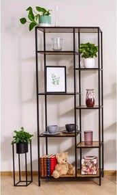 Regál Costa B 70 cm dub přírodní/černý
