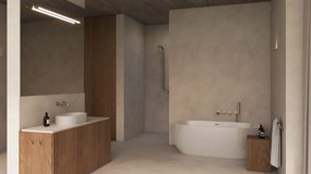 Deante Silia příslušenství, nástěnný držák na ručníky 615mm, zlatá matná, DEA-ADI_R621