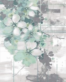 BE Koberec Myra 1532 GREEN - zeleno-šedý obdélníkový Rozměr: 60x100 cm