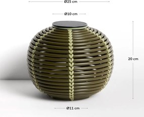LED stolní /přenosné solární/na USB venkovní svítidlo ø 25 cm Garoina – Kave Home