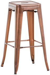 Kovová barová židle Josh - Měd