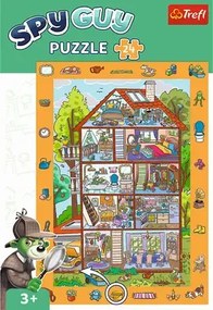 Trefl - Puzzle - Puzzle s hledáním obrázků Spy Guy: V domě / 24 dílků