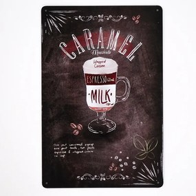 Kovová cedule Caramel Coffee