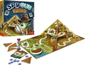 TREFL Hra Spy Guy Pyramid / Postřehová hra / 3D hrací deska / 56 karet