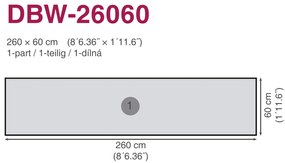 DIMEX | Dibond za kuchyňskou linku DBW-26060-034 | 260 x 60 cm | Relax v lese