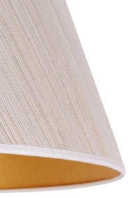 Stínidlo Sofia Výška 26 cm, bílé/zlaté pruhy