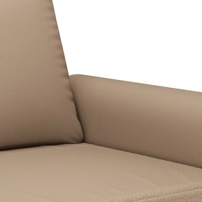 2dílná sedací souprava s polštáři cappuccino umělá kůže 3202164