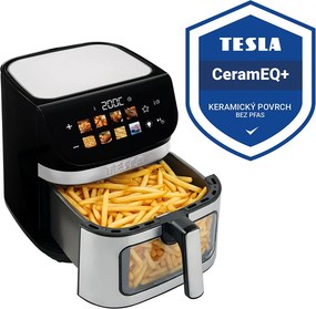 TESLA AirCook DualHeat QD73 XXL - multifunkční digitální horkovzdušná fritéza