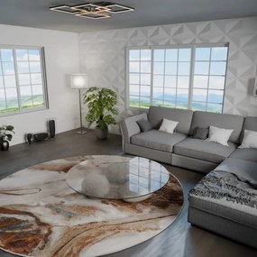 JUTEX Kusový koberec RAMON 63529 7270 kruh BARVA: Vícebarevný, ROZMĚR: 200x200 cm (průměr) kruh