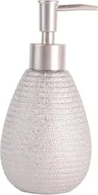MSV OMAN dávkovač mýdla stříbrný / keramika / 280 ml