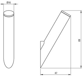 Deante Silia příslušenství, koupelnový 1-háček, chromová, ADI_0111