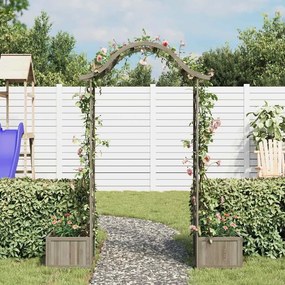 Zahradní pergola s truhlíky šedá masivní jedle 316392