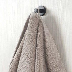 Goldea bavlněný froté ručník / osuška micro pure - šedohnědý 70 x 140 cm