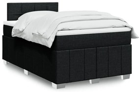 Box spring postel s matrací černá 120x190 cm textil 3289309