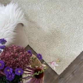 Ayyildiz, Kusový koberec Life Shaggy 1500 cream, 60x110, bílá, ložnice