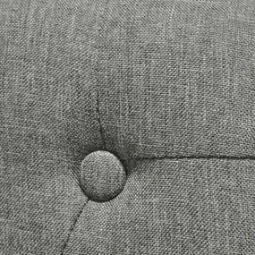 Jídelní židle 6 ks šedé textil 272247