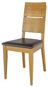 Drewmax Jídelní židle KT373 masiv dub ořech Atos 116